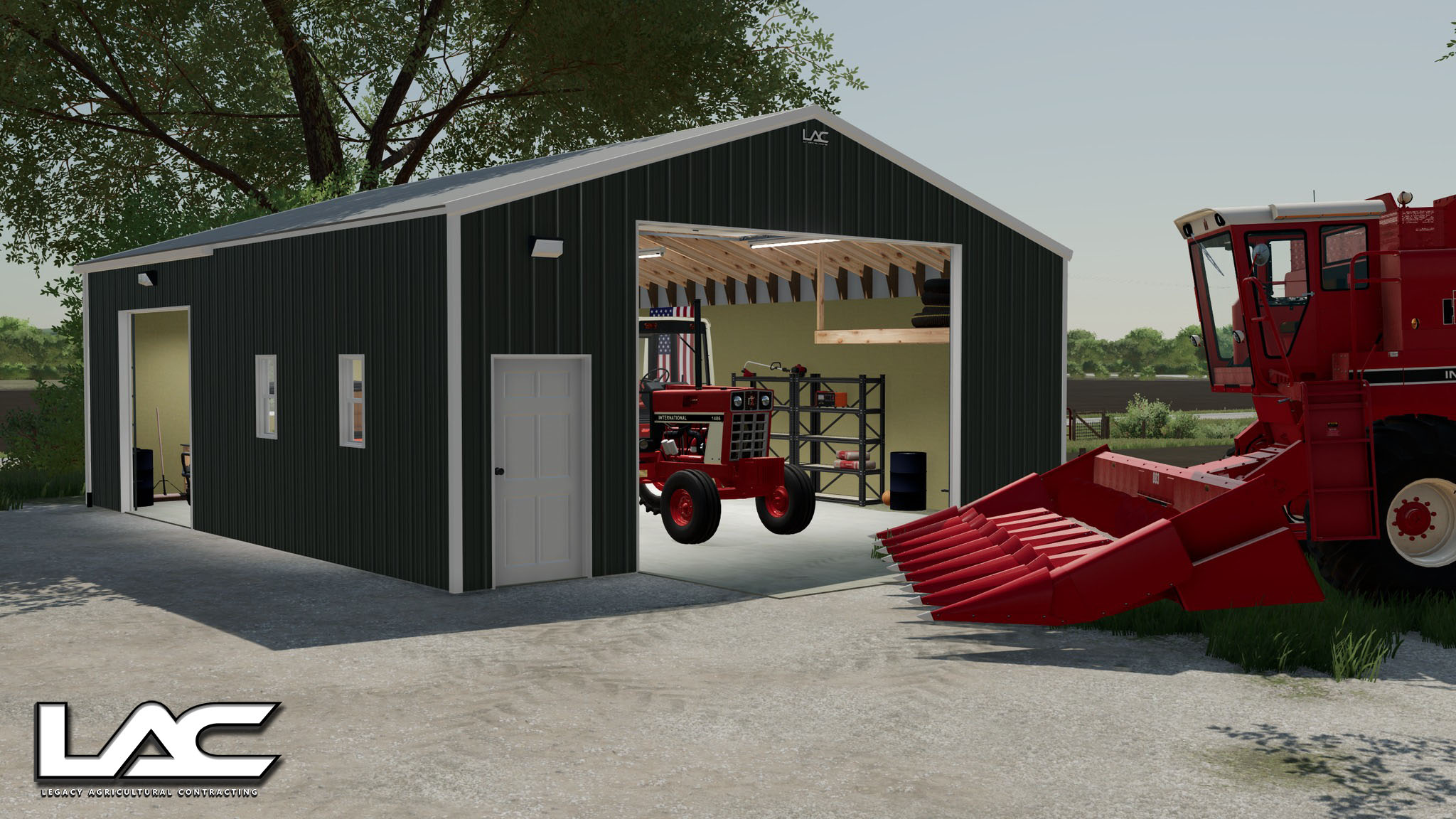 FS22 LAC Dirt Farm Shop by LegacyAG