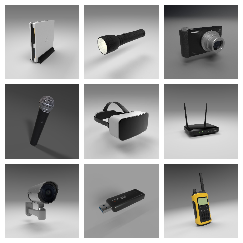 Free CC0 Electronics & Gadgets Pack by 3dmodelscc0
