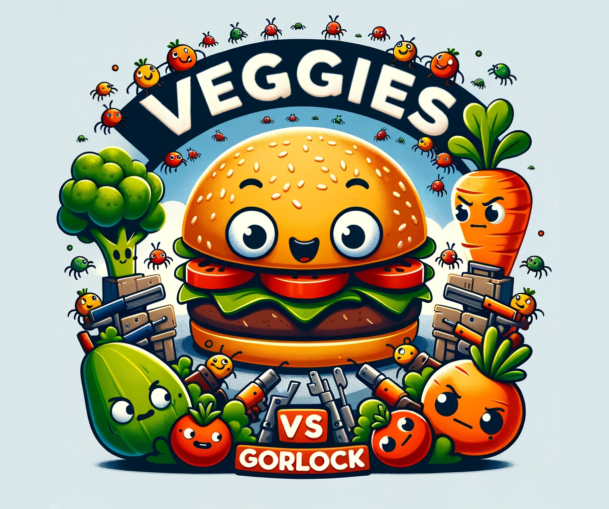Veggies vs Gorlock by Ardgon, Xyni