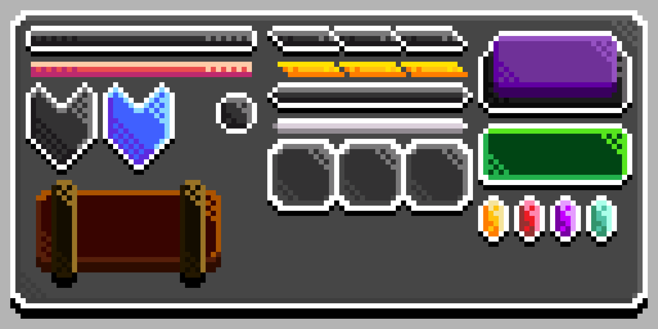 Pixel ui asset art by DuxDevGames