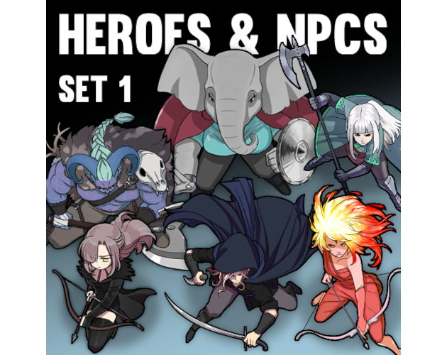 Heroes & NPCs Token Pack 1 by mikiko.art
