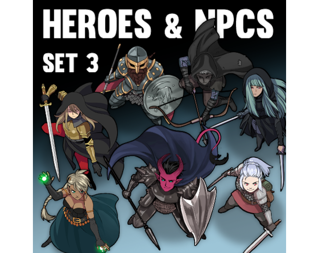 Heroes & NPCs Token Pack 3 by mikiko.art