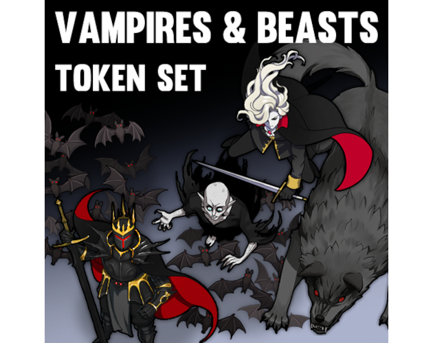 Vampires & Beasts Token Pack by mikiko.art