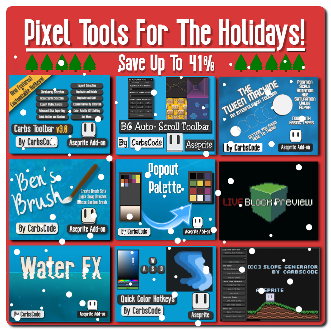 Pixel Tools For The Holidays! by CarbsCode - itch.io