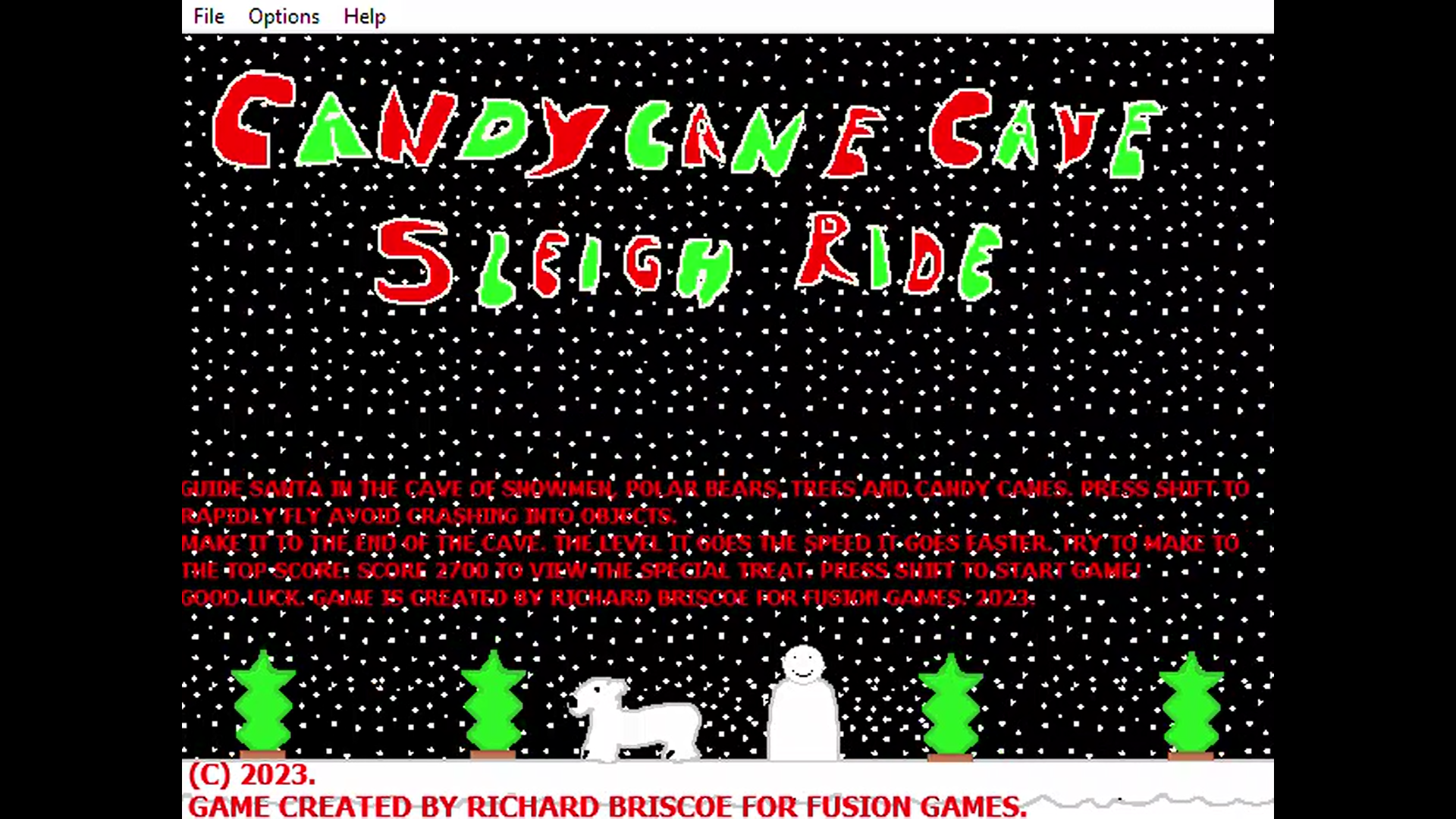 Candy Cave Sleigh Ride by Richard Briscoe