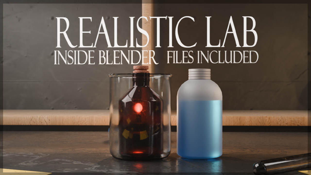 Blender Files [ Realistic Chem Lab ] by BlahMandeep