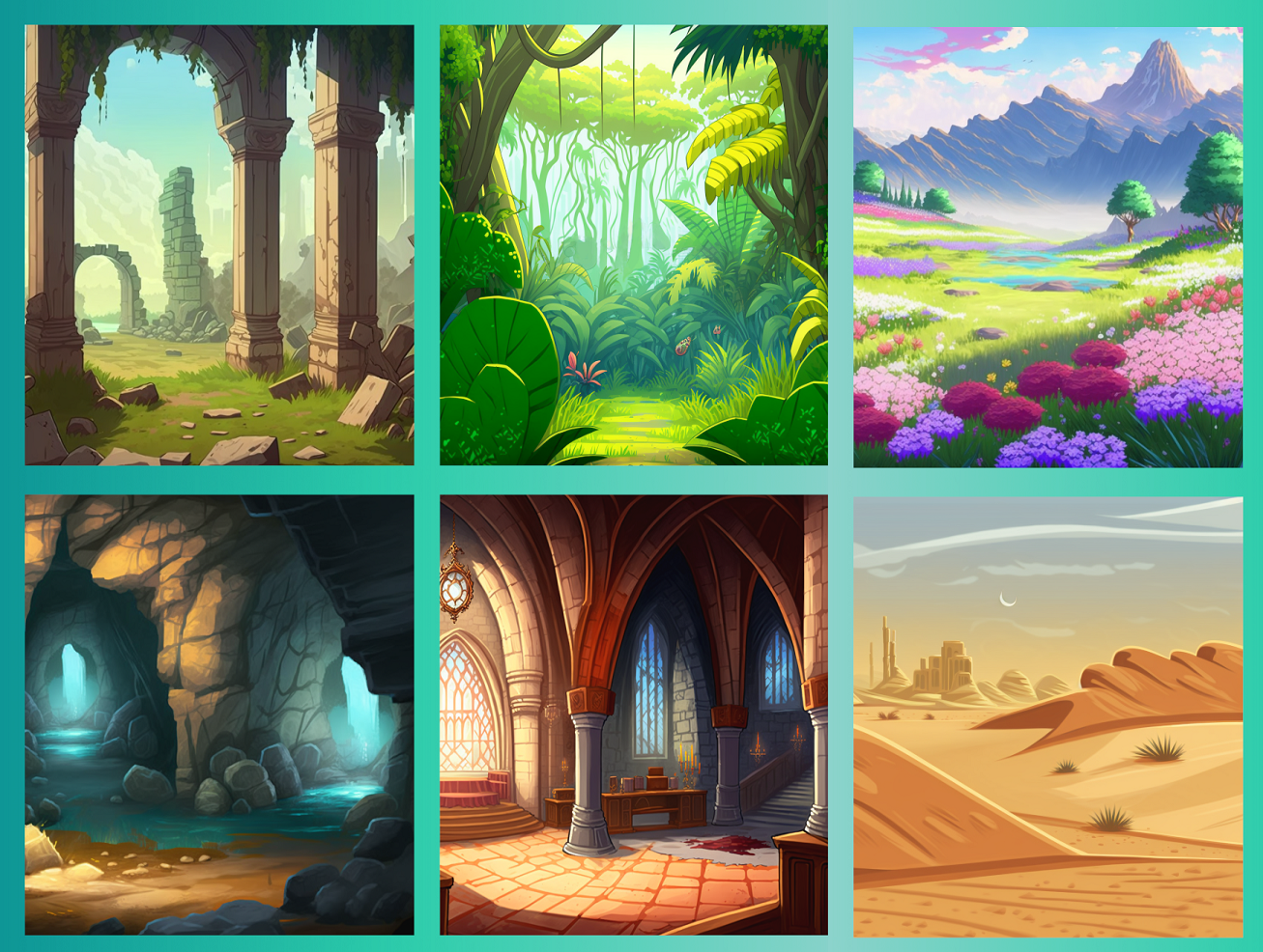 RPG Backgrounds: Scenic Collection by esperstudio