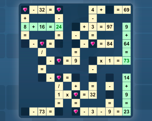 Math Cross by Stickin