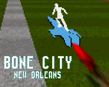 BONE CITY, New Orleans by keV, oscail, Crayon