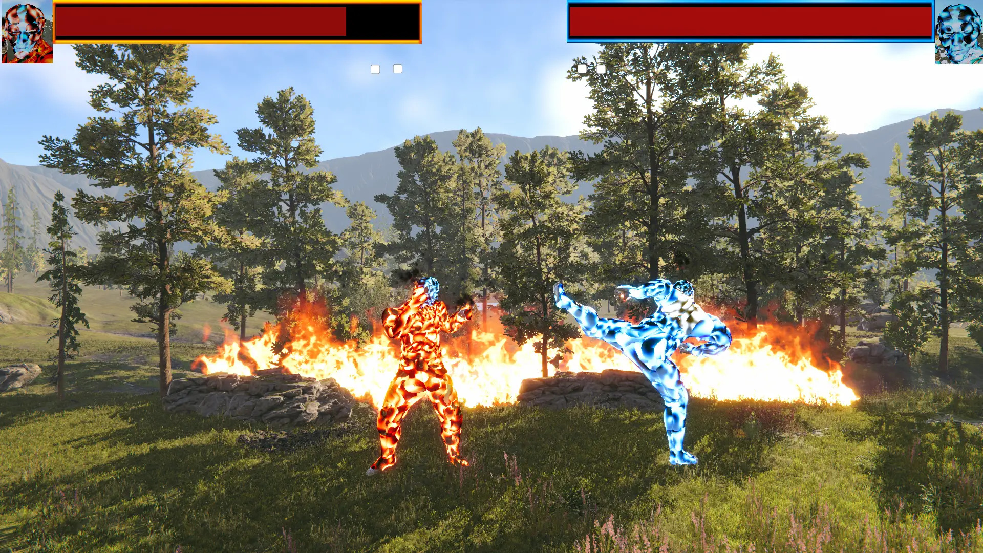 Water vs Fire by Amir Osama