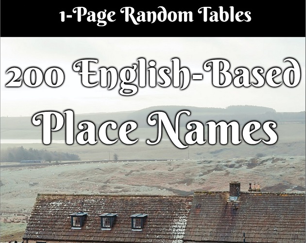 England-Based Place Names by Duncan T of Chaos Gen