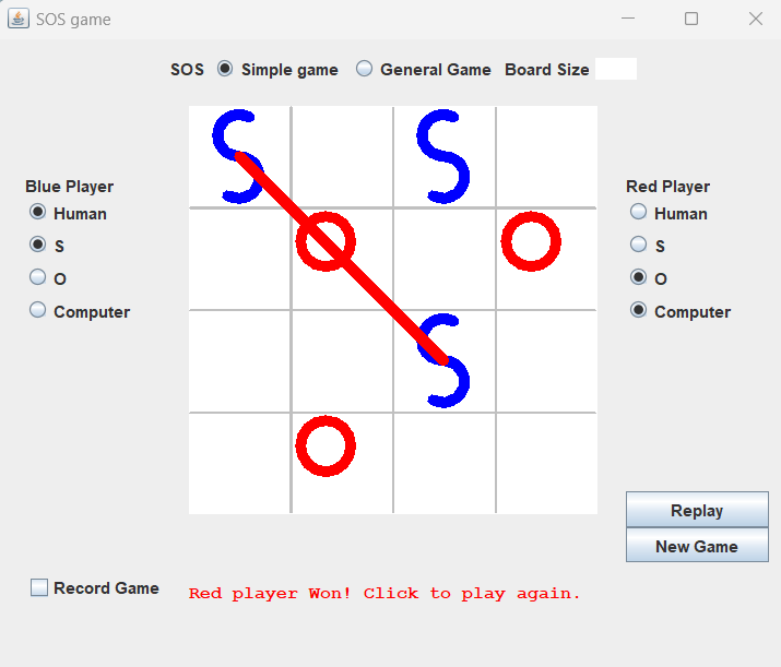 SOS Game by ratedMax