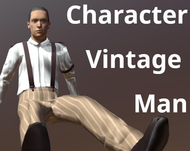 Character Vintage Man by Claus the Modeler