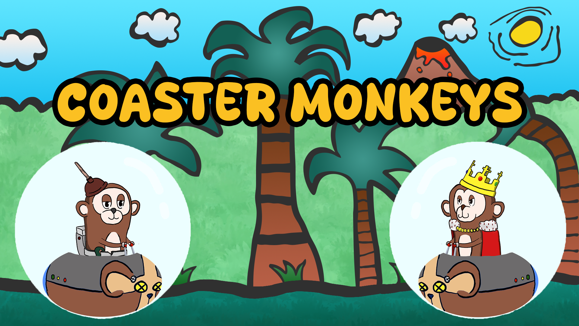 Coaster Monkeys by Carina for Centennial Game Dev - Jam Week Fall 2023 - itch.io