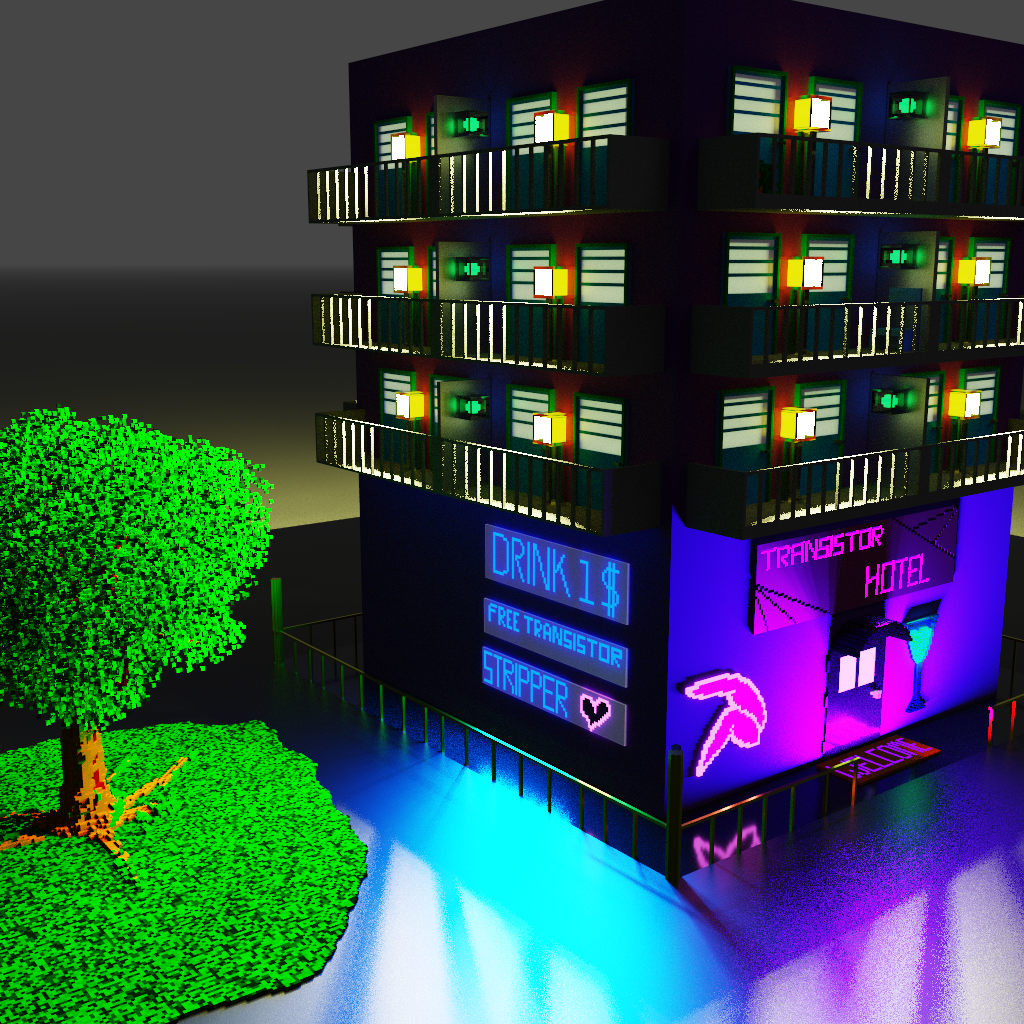 Neon Hotel by johabit