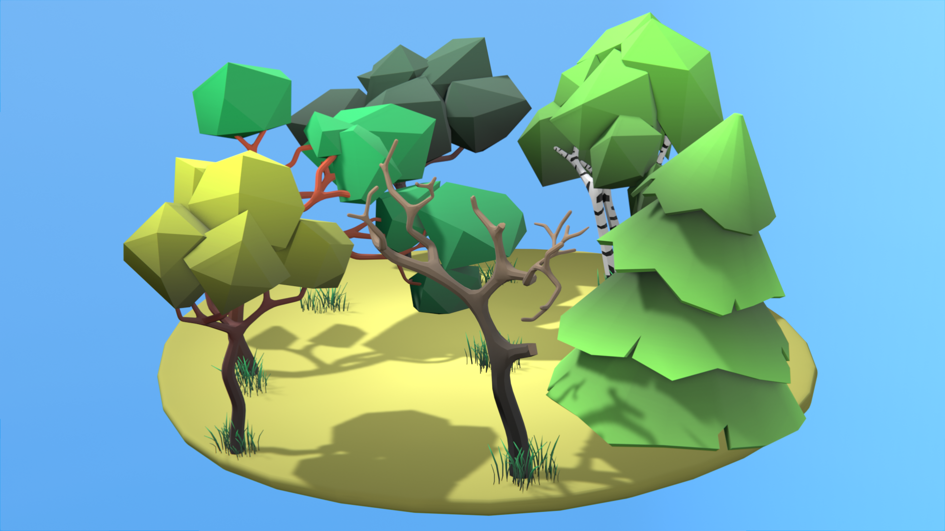 Low Poly Tree Collection: Essential Forest Pack by lowendplay