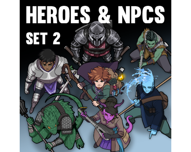 Heroes & NPCs Token Pack 2 by mikiko.art