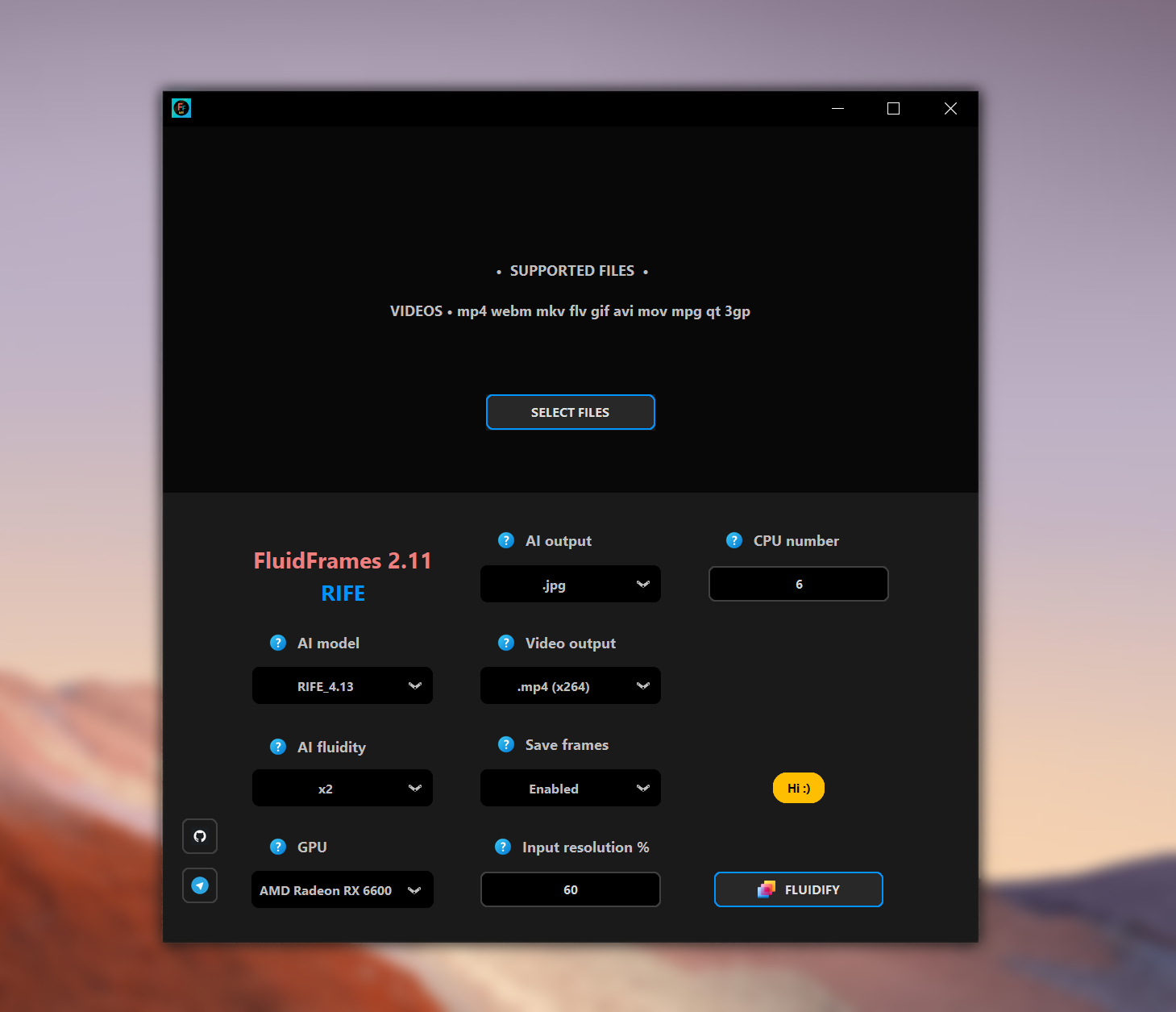 FluidFrames.RIFE 2.11 - video AI frame generation app by jangystudio