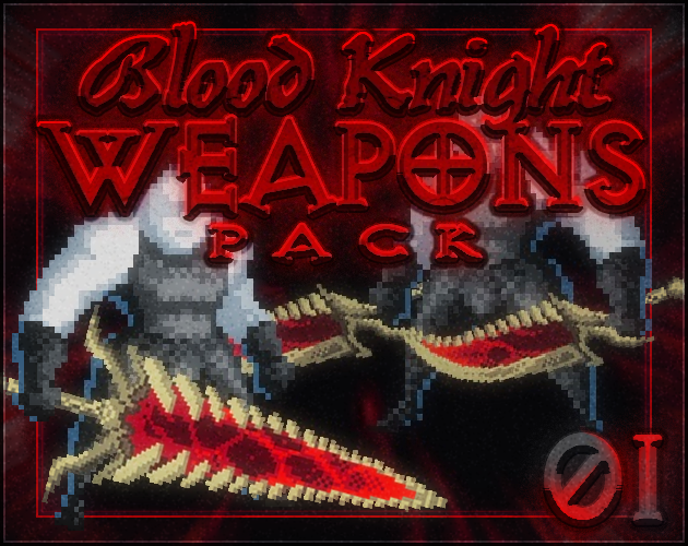 Pixel Art Animated Weapons - Blood Knight by Frostwindz