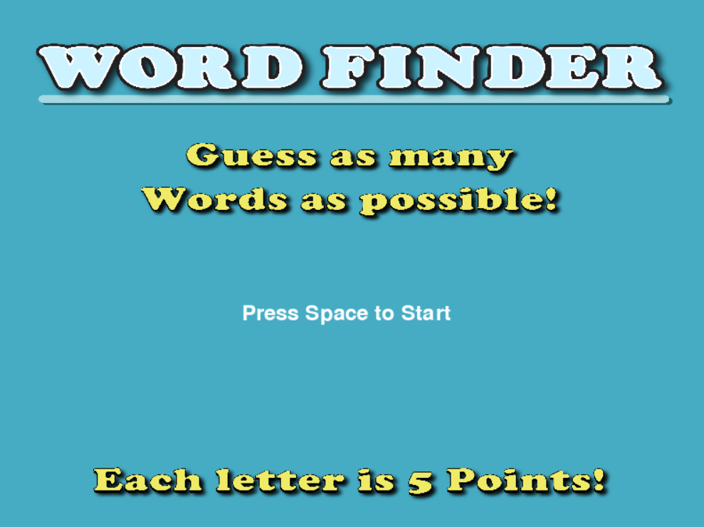 Word Finder By Willisthehy Word Finder By Willisthehy