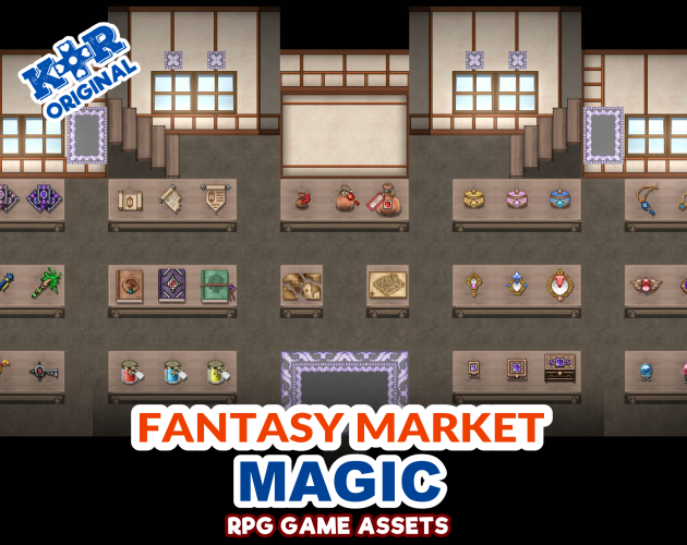 KR Fantasy Market ~ Magic Tileset for RPGs by Kokoro Reflections