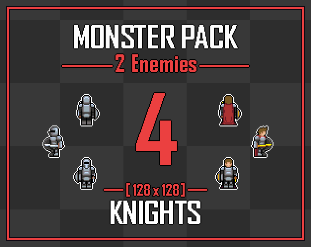Adapting characters to fit in top down games! - Monster Pack 04 by Admurin