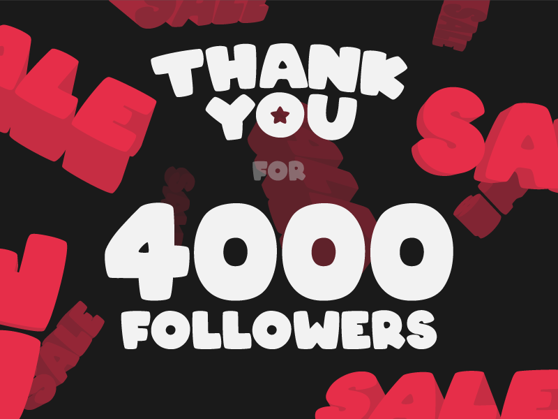 4000 Follower Sale! by RhosGFX - itch.io
