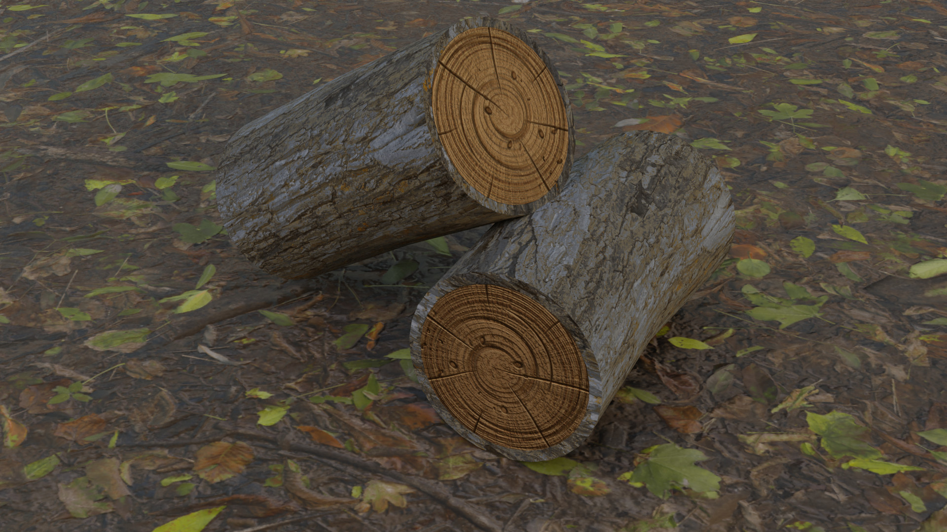 Wood Log low poly 3d model Unity Ready by IndieGameDev