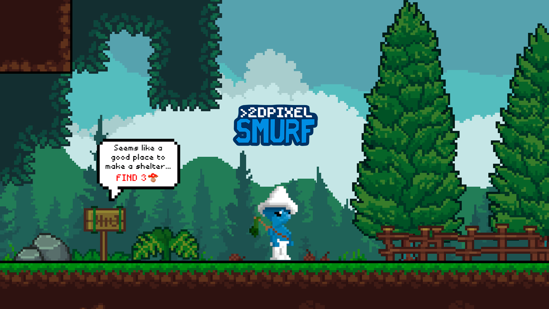 Smurf Pixel 2D by MagrOcho