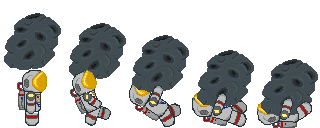 2D Astronaut Moon Pack by amizg