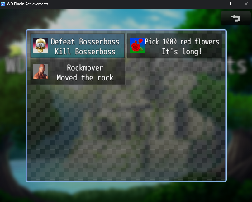 Rpg Maker Mz Plugin Achievements By Winterdream Games Creator