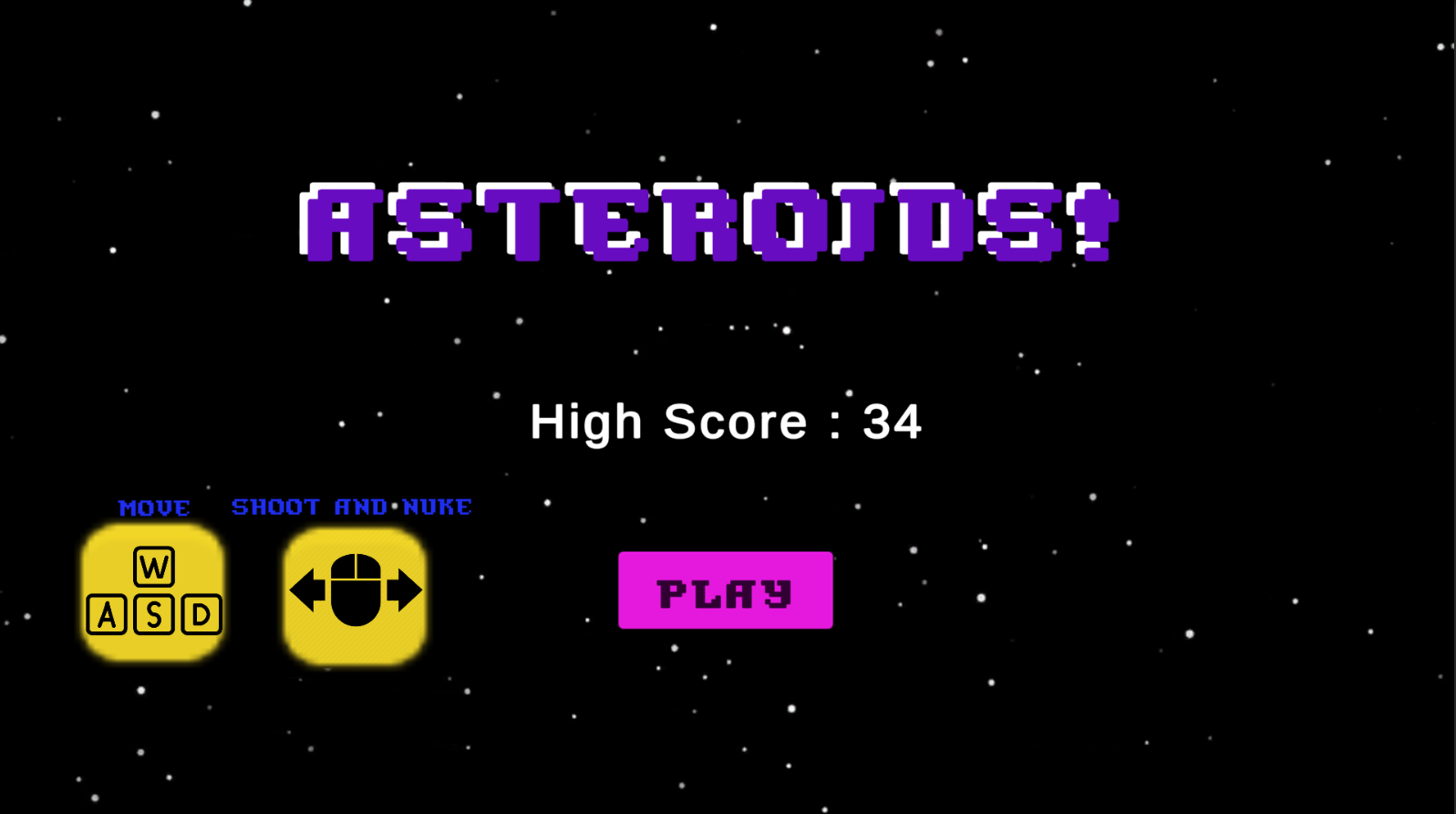Asteroid Game Prototype by HomelessM8