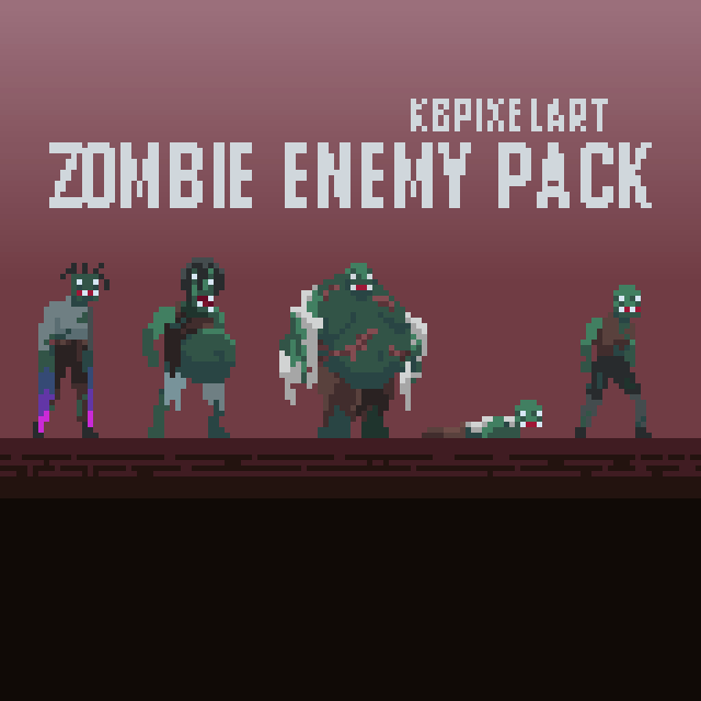 Zombie Enemy Pack by KBPixelArt