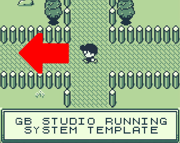 GB Studio Running System Template (Minor Glitch) by AA STUDIO