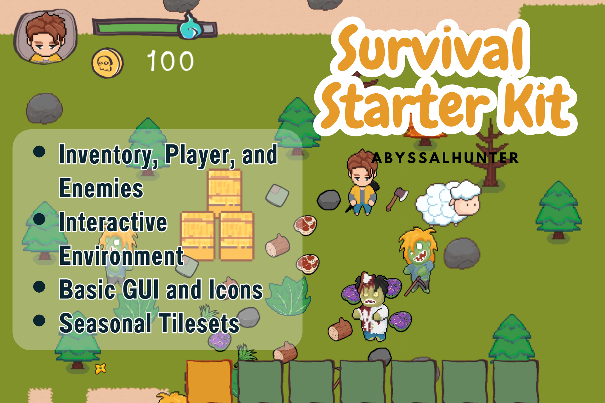 2D Survival Shooting by AbyssalHunter
