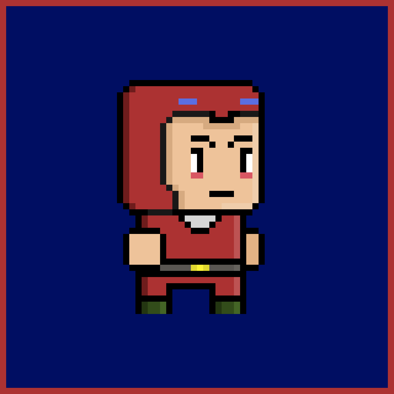 SpriteSheet Red Ninja by Siegfried