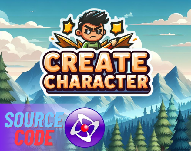 Create Character - ClickTeam Fusion 2.5 character creator example source code by Kacper z Anatomii