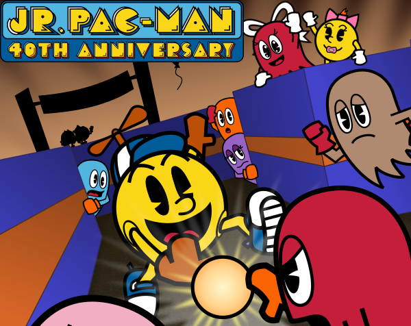 Jr Pac Man 40th Anniversary By Pookin