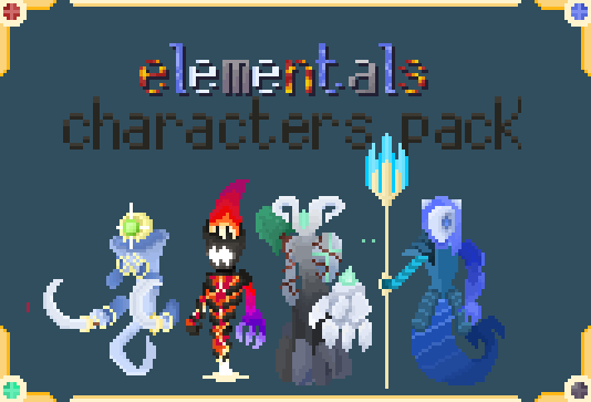 elemental character pack by bubblevski