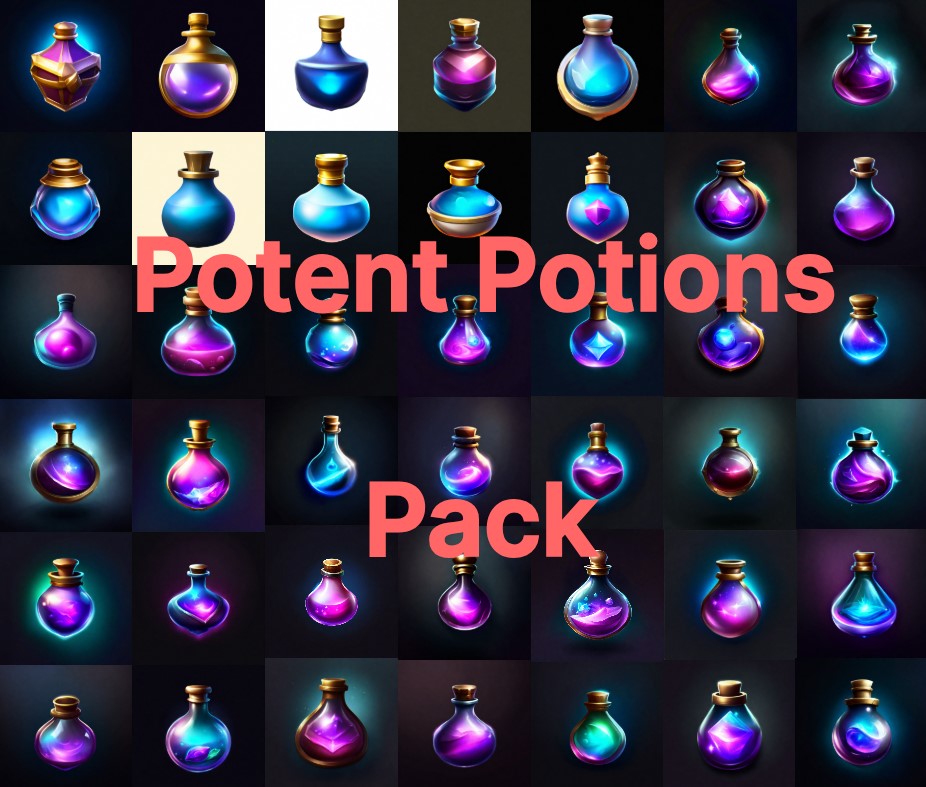 Potent Potions Illustration Pack by Immens Games Studio