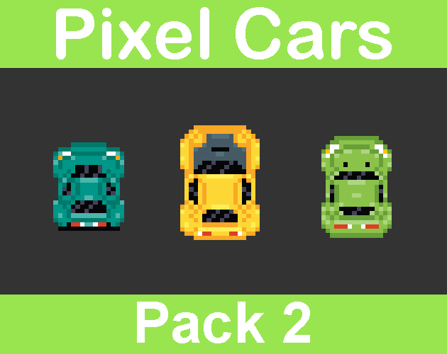 Pixel Cars Pack 2 by DarkCesium
