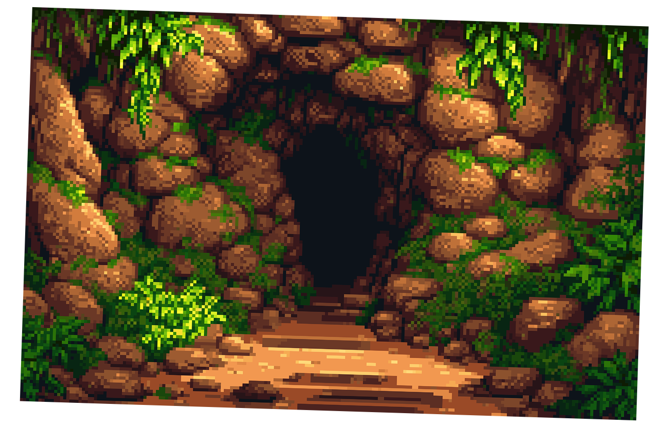 8 beautiful Dungeon Entrance Backgrounds Asset - Pixelart / Pixel Art ...