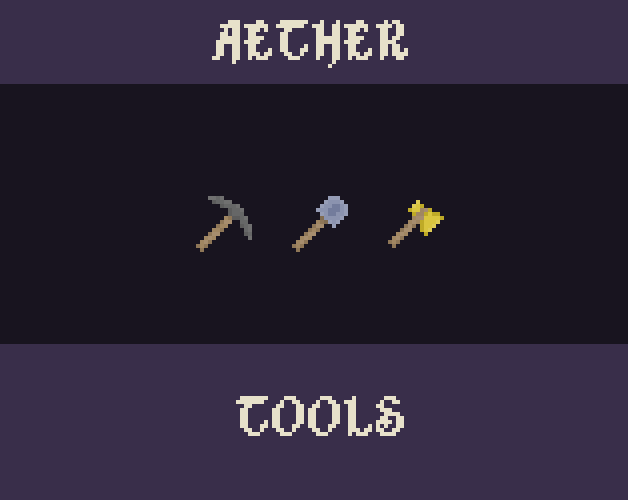 Pixel Art Tool icons pack 16x16 - Aether (44 icons) by Pixcuit
