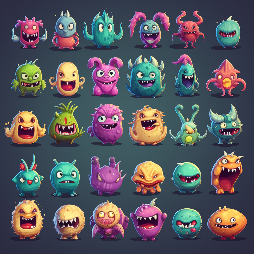 OVER 700+ Monsters 2D Assets by Flora