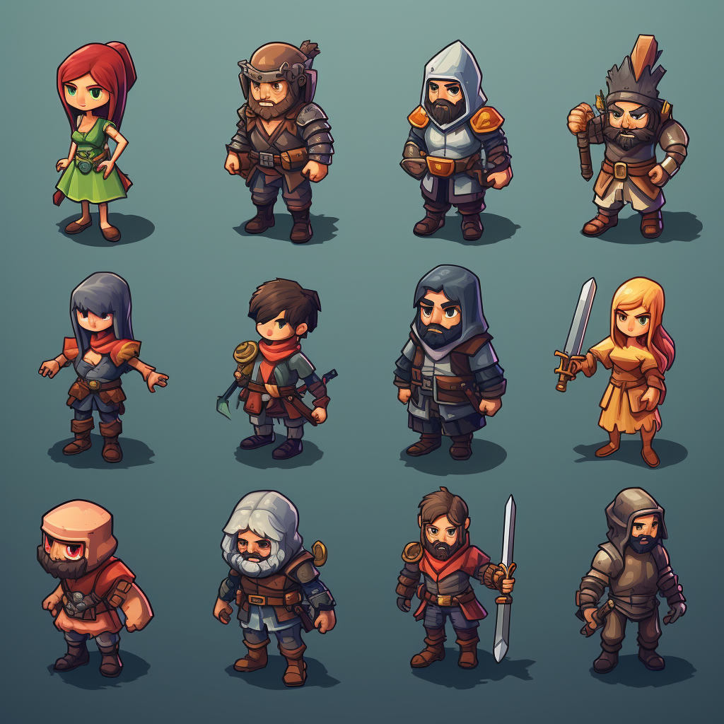 100+ HQ Humans 2D Assets by Flora