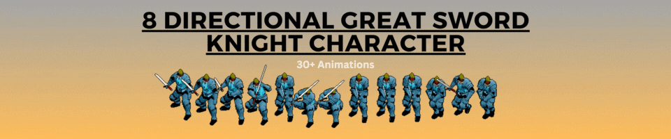 8 Directional Greatsword Knight Character by Hormelz