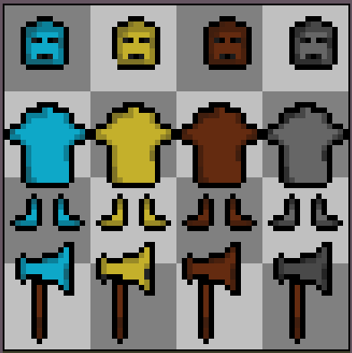 4 easy Armor Pixelart App Icons AssetPack by Elf Adventure