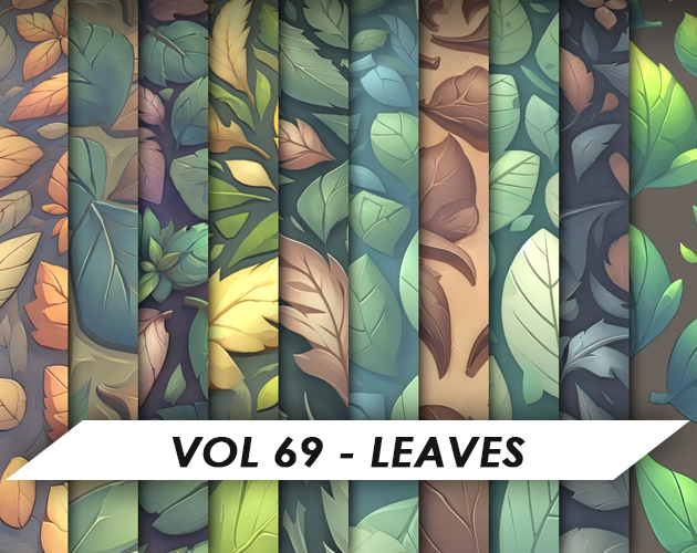 Stylized Textures – Vol 69 – Leaves by oleekconder
