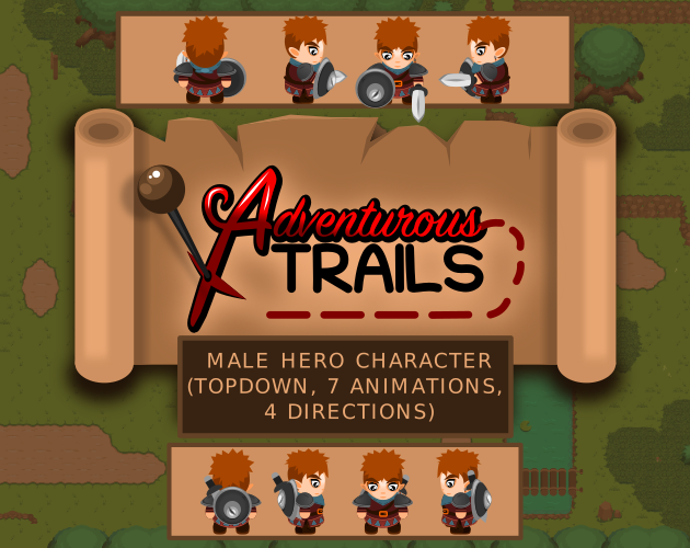 Adventurous Trails - Game Kit - Male Hero Character by 2DPIXX