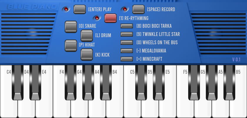 Blue piano by pisti72